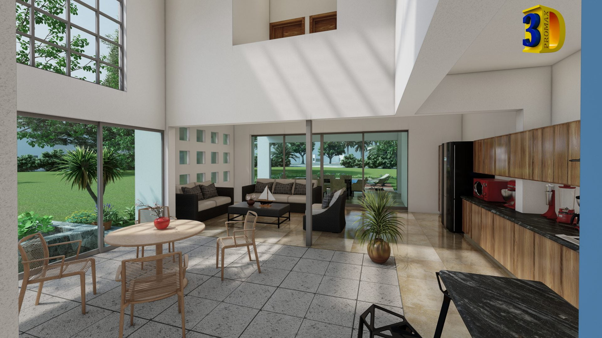 La Magia de los Renders en la Arquitectura Moderna 3D Promax